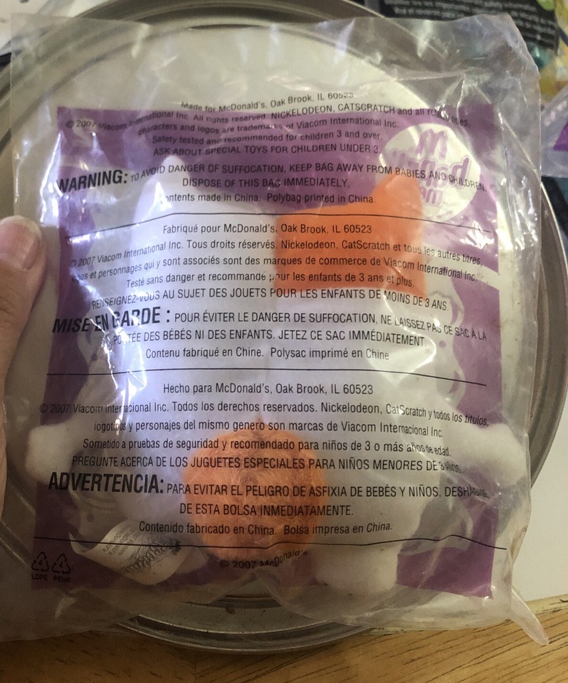 McDonald's Happy Meal Toy 2007 Nickelodeon CatScratch #2 Gordon Plush ...