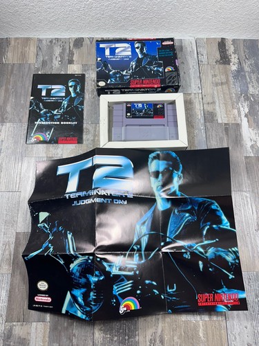 T2 Terminator's Judgement Day 2 Snes (Super Nintendo) Box & Manual ...