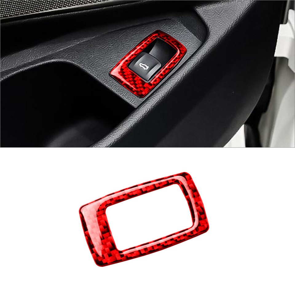Red Carbon Fiber Interior Full Kit Cover Trim For BMW 3 Series G20 G28 ...