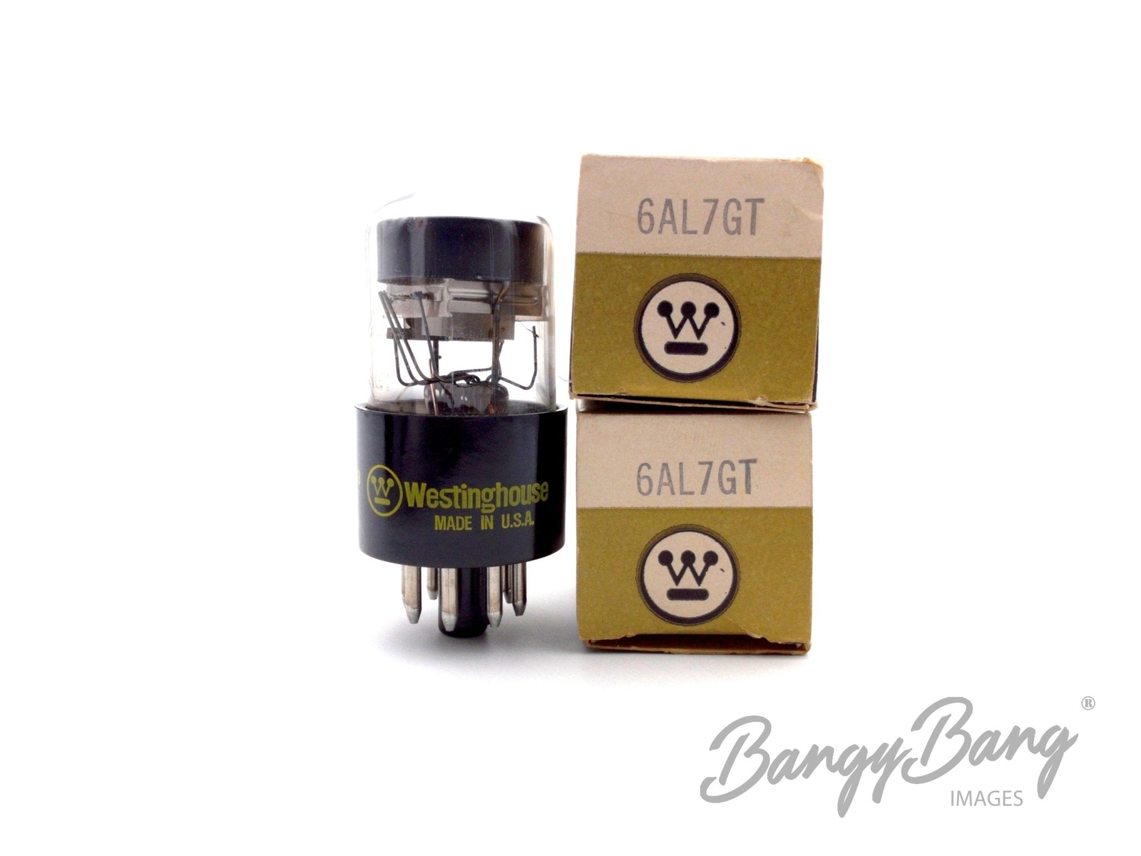 2 Vintage Westinghouse 6AL7GT Magic Eye Dual Tuning Indicator Audio ...