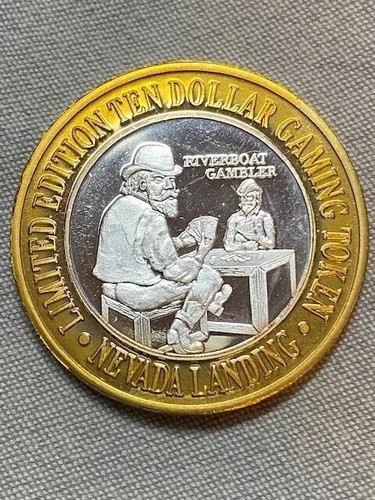Nevada Landing, Jean, NV, $10 Gaming Token .999 Pure Silver Strike ...