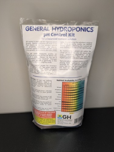 General Hydroponics pH Control Test Kit - GH 8 oz Up Down Adjustment ...