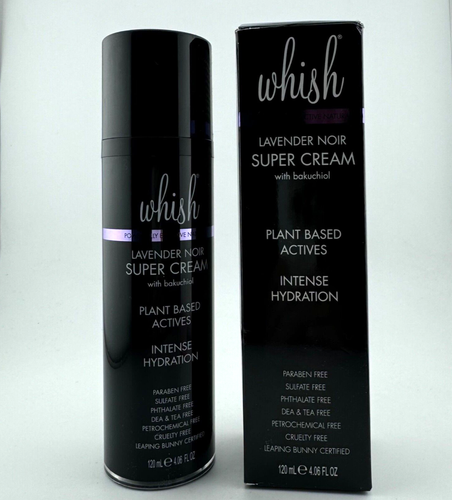 Whish Lavender Noir Super Cream w/ Bakuchiol Hydrating Body Lotion 4.06 ...
