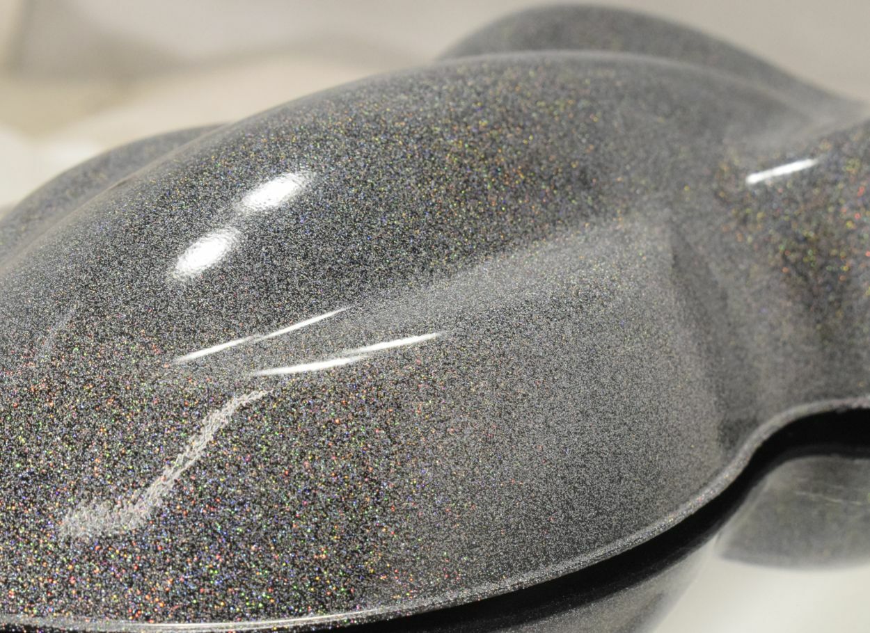 Gunmetal Silver Holographic Micro Mini .002 Hex Metal Flake Automotive ...