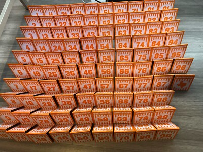 Whataburger Table Tent Markers - Individual Restaurant Order Numbers | eBay