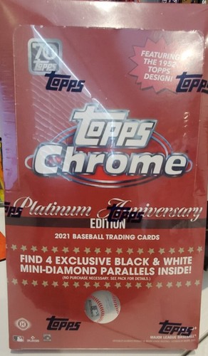 2021 Topps Chrome Platinum Anniversary Baseball Factory Sealed Hobby ...