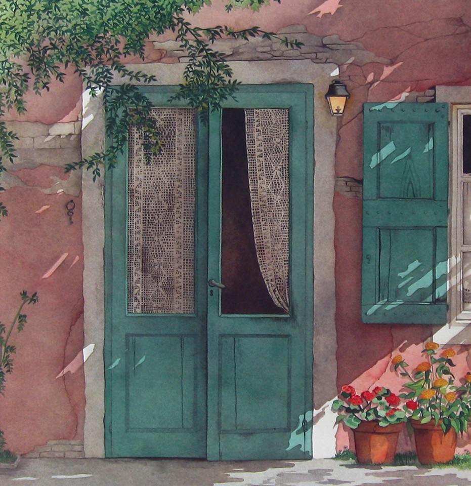 Pomm Olsen, "Welcome", a rare limited edition lithograph print, matted ...