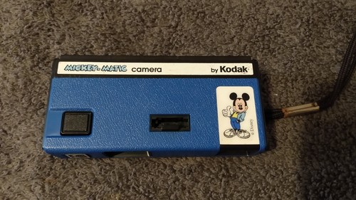 Vintage MICKEY MATIC 110 Film Camera Blue Kodak W/Strap Mickey Mouse | eBay