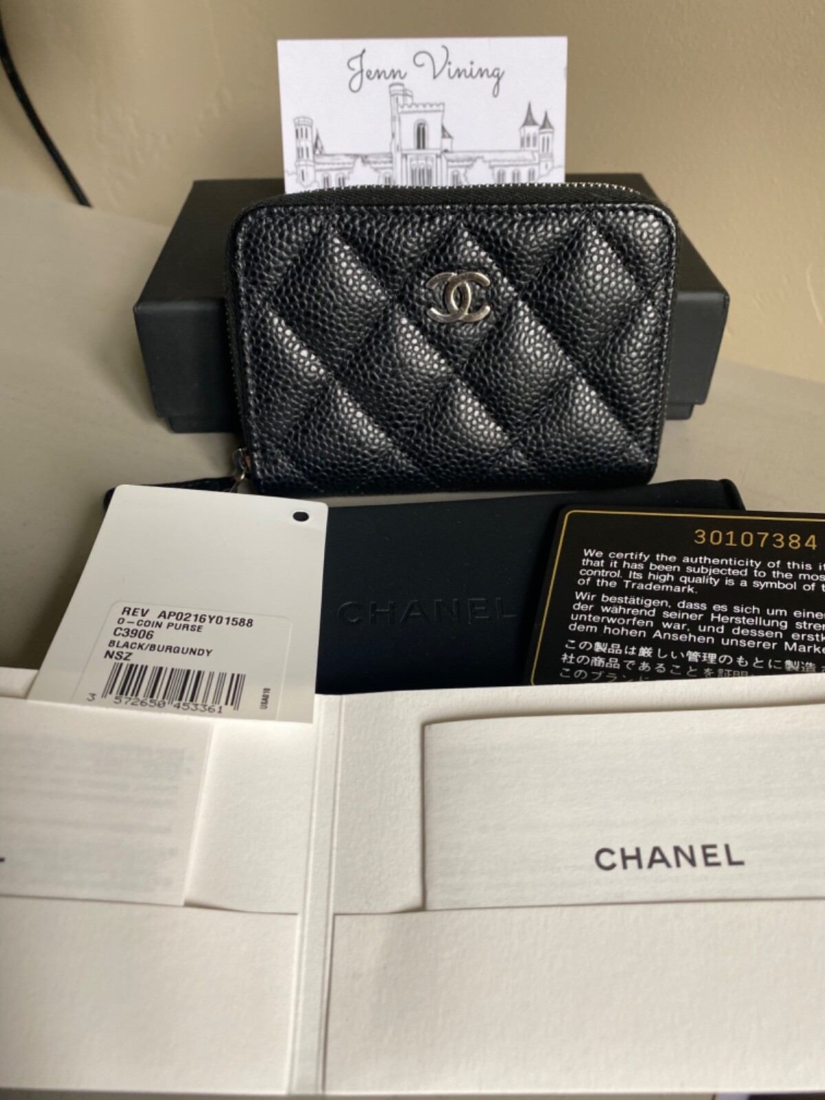 Chanel classic zip coin - Gem