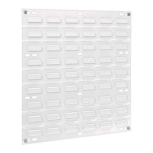 30618 Louvered Steel Wall Mount 18-Inch W x 19-Inch H Organizer White 4 ...