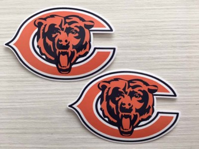 2x Chicago Bears Car Bumper Laptop Window Wall Vinyl Die Cut Stickers ...