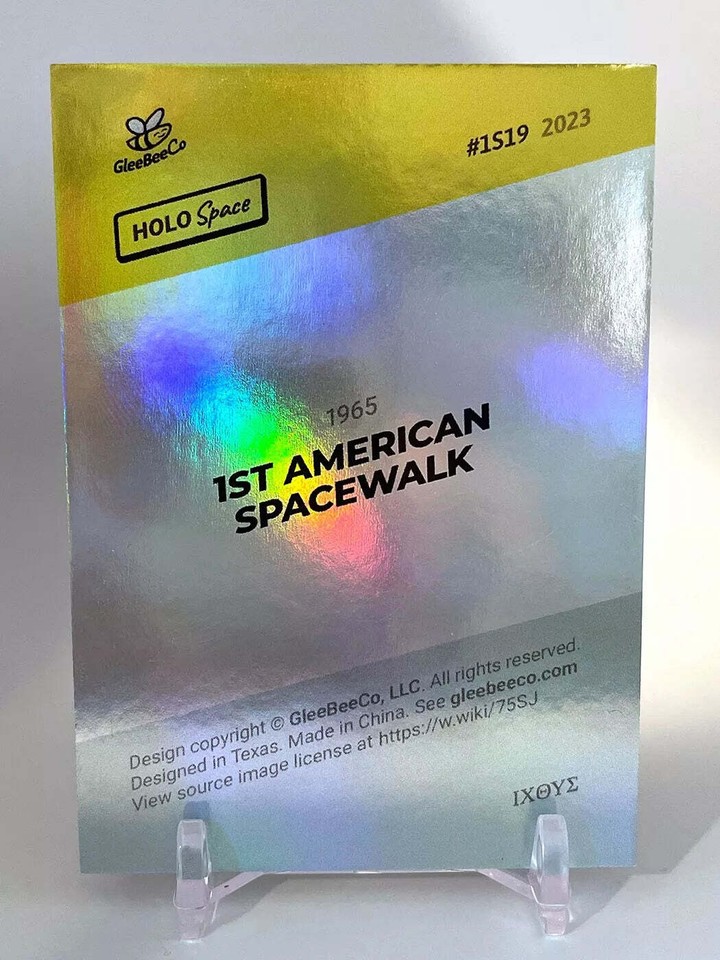 1st American Spacewalk Card - 1965 Photo - 2023 GleeBeeCo Holo Space #1S19 NASA | eBay
