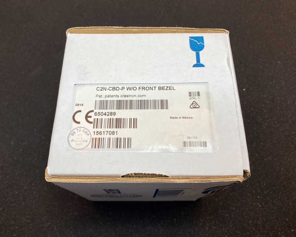 Crestron C2N-CBD-P-W-T Kit Cameo Keypad Standard Mount White Textured ...