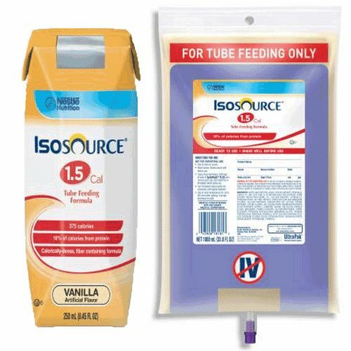 Isosource 1.5 Cal Complete Unflavored Liquid Food Case of 24 BRAND 6 ...