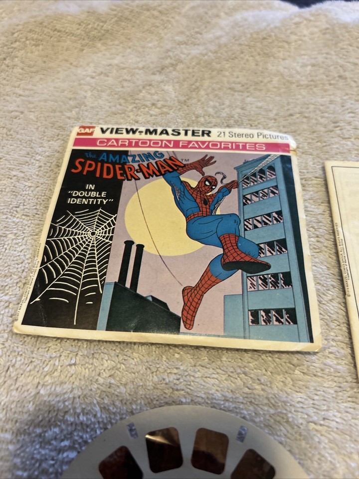 VIEW MASTER THE AMAZING SPIDER-MAN IN DOUBLE IDENTITY 1977 RARE! | eBay