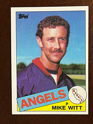 1985 Topps Baseball #309 Mike Witt California Angels | eBay