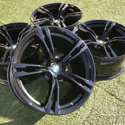 19" BMW M5 RIMS OEM STOCK SET 4 GLOSSY BLACK SET 4 GENUINE FACTORY F90 ...