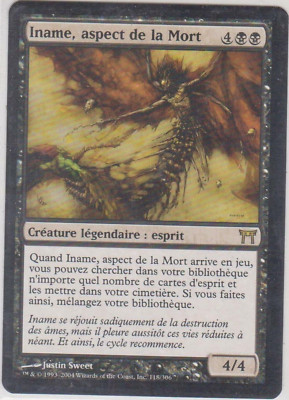 Iname, aspect de la Mort / Iname, Death Aspect FRENCH EX Kamigawa magic ...