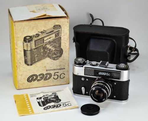 EXC! SOVIET USSR "FED 5s (FED-5C)" rangefinder camera, FULL SET (12) | eBay