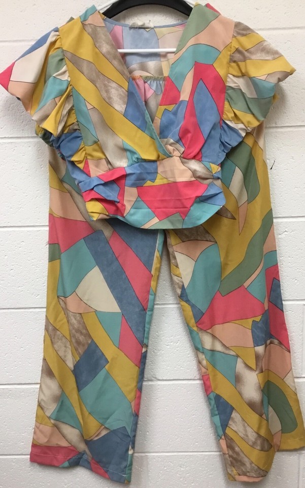 Entro Top / Pants Set 2 pc. Womens Medium Multicolor ABSOLUTELY ...