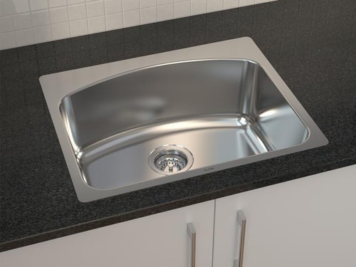 Clark EDGELINE MKII LAUNDRY TROUGH 580mm Single Bowl, No Taphole ...