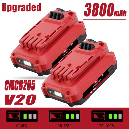 2PACK For Craftsman V20 MAX Li-ion Battery CMCB204 CMCB202 3800mAh ...