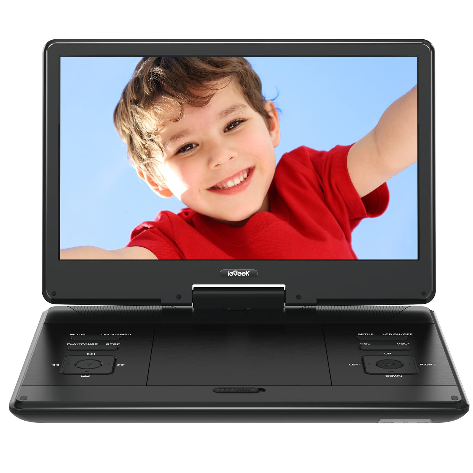 ieGeek 15.9" Portable DVD Player - with 14.0" Large HD Screen 6 Hours ...