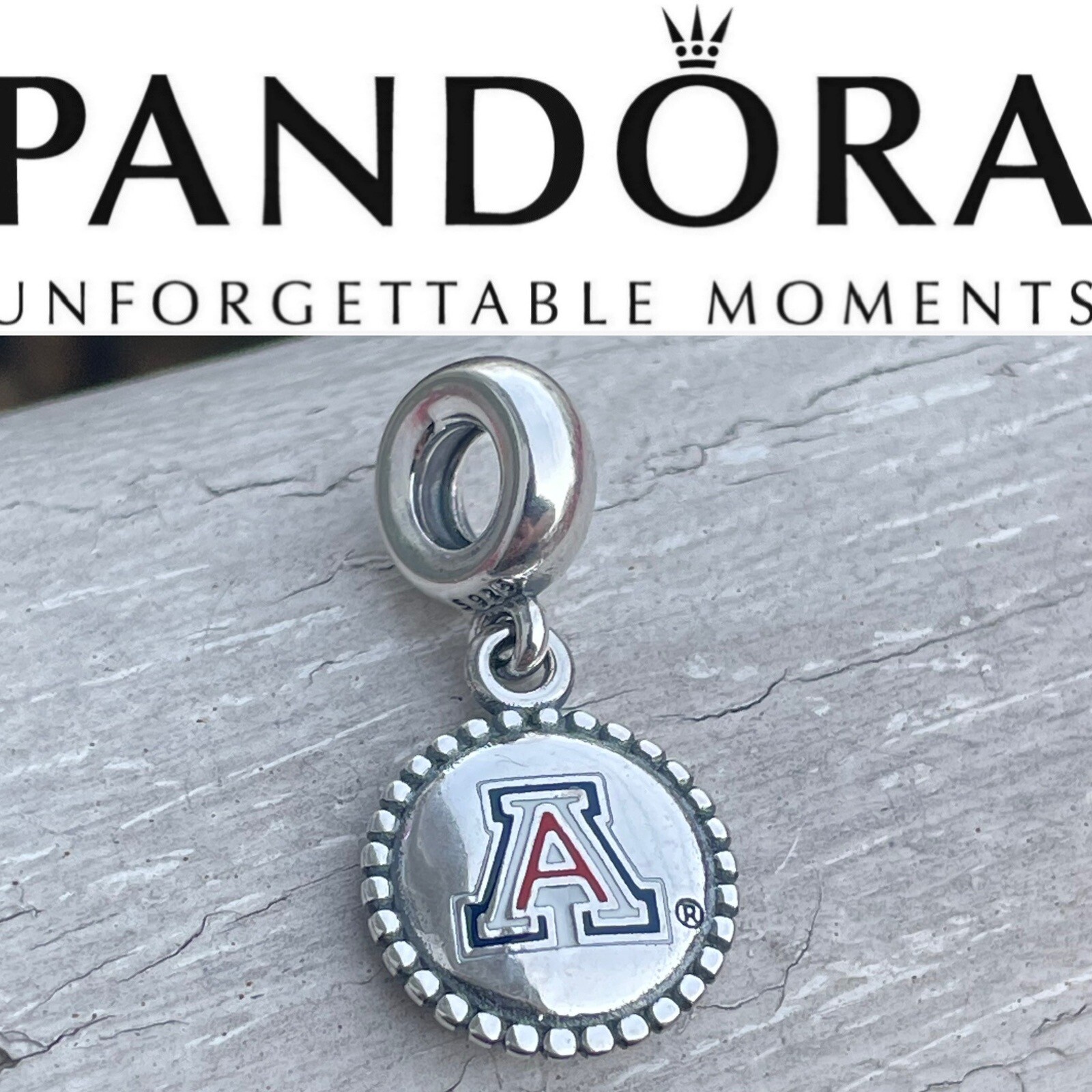 Retired Pandora Arizona University Wildcats Logo Dangle Charm Exclusive ...
