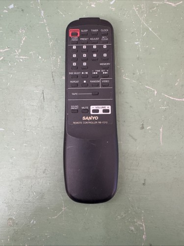 Genuine Original Sanyo IR-5214 TV VCR Remote Control | eBay