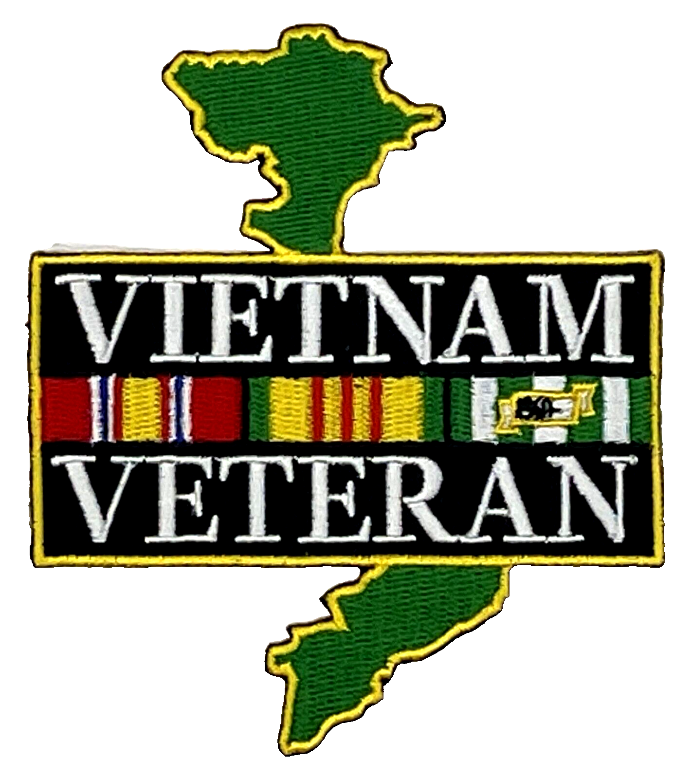 VIETNAM VETERAN SERVICE RIBBON MILITARY IRON ON PATCH EE-164 | eBay