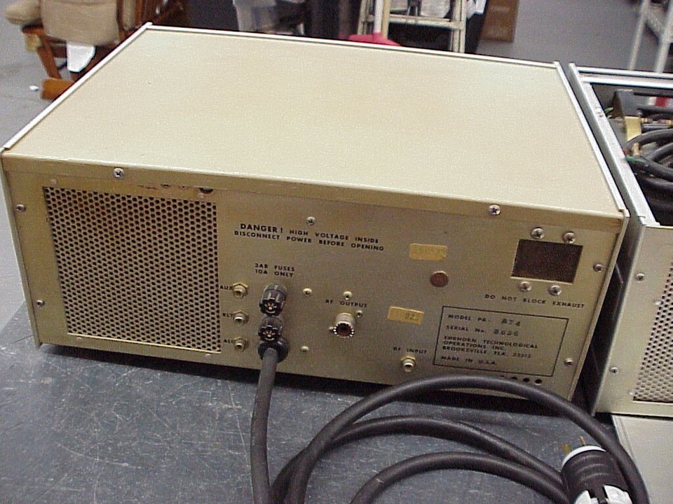 ETO ALPHA 374 HF BANDPASS POWER AMP 3 TUBE WITH SPARE 374 PARTS UNIT ...