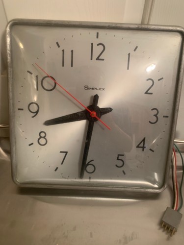 Vintage Simplex Wall Clock, 804-0531 - AB dl | eBay
