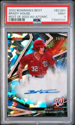 2022 BOWMAN'S BEST ATOMIC AUTO #/25 BRADY HOUSE #B22BH PSA 9 POP 2 | eBay