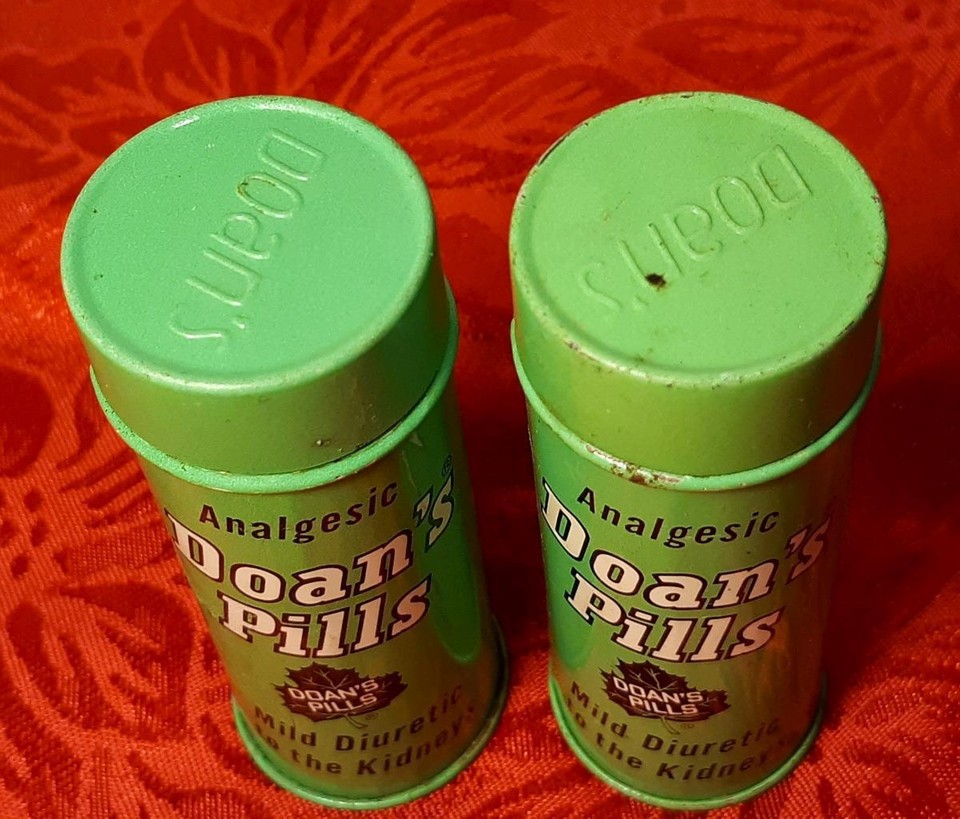 Lot of 2 Vintage Doan’s Pills Tin Medicine Containers w/Lids Empty 3 ...