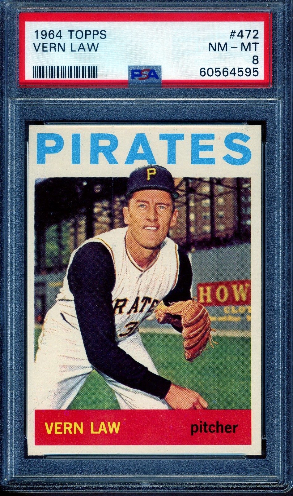 1964 Topps #472 Vern Law PSA 8 NM-MT *Pittsburgh Pirates* | eBay