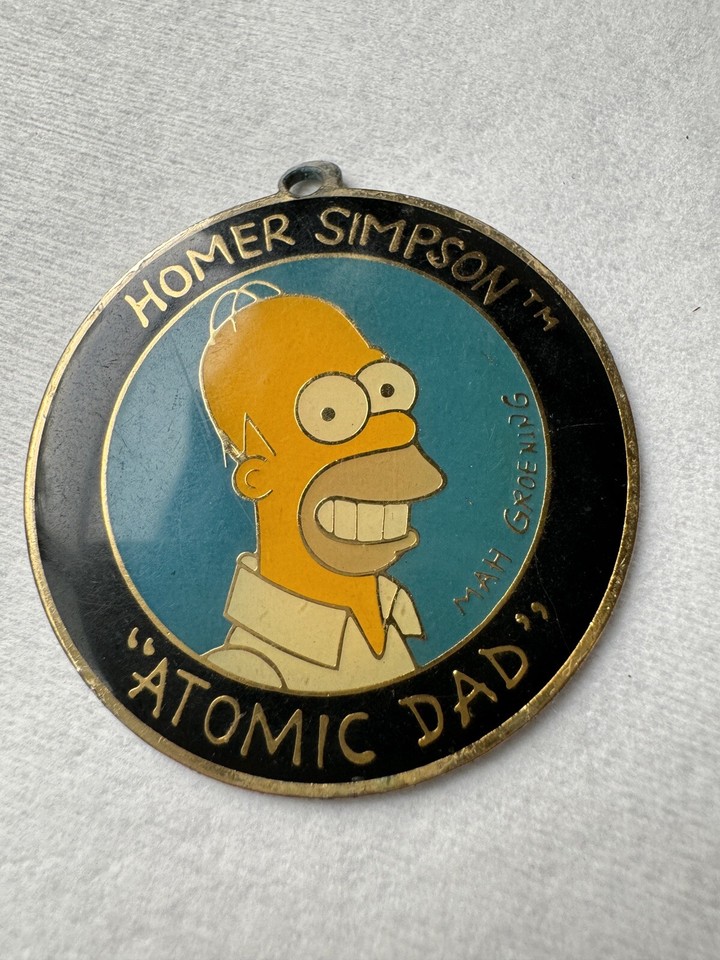 Homer Simpson Pendant Atomic Dad The Simpsons Collectible Rare | eBay