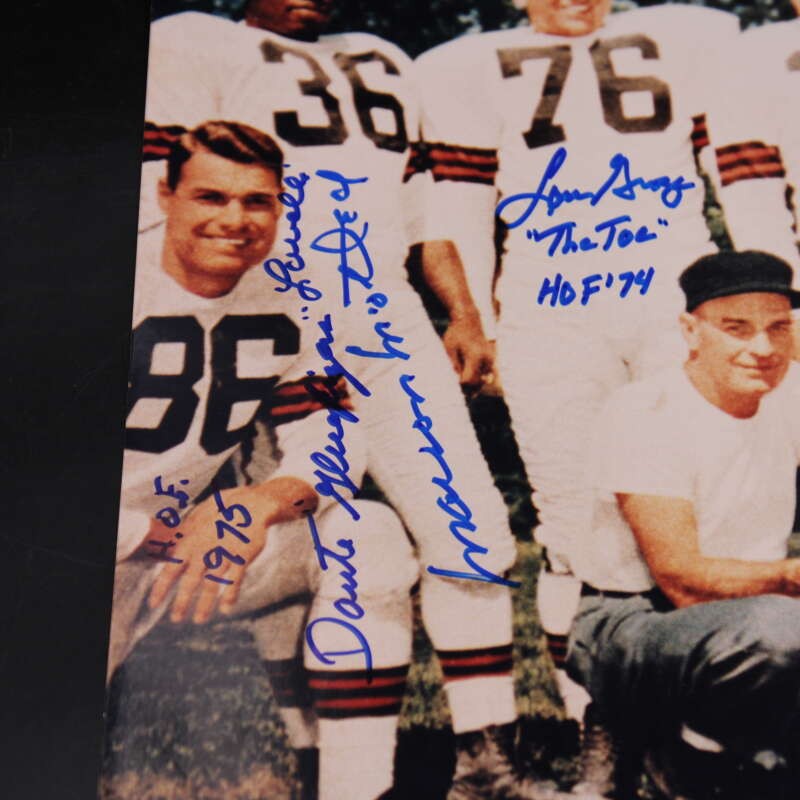 Otto Graham/Marion Motley/Groza/Lavelli Signed Photo Browns Auto JSA ...