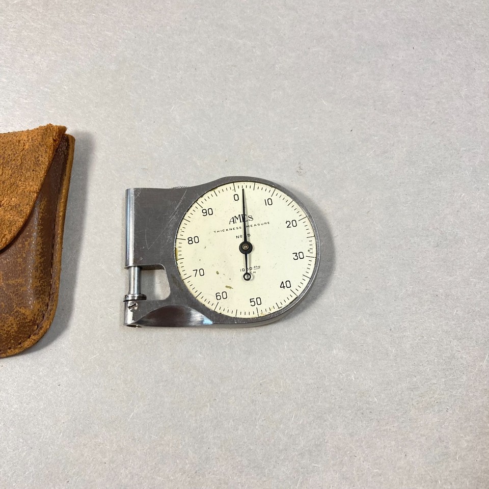 Ames Dial Thickness Gage Gauge .001" #25 w/ Case | eBay