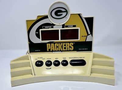 VTG RARE NFL FOOTBALL GREEN BAY PACKERS SCOREBOARD ALARM CLOCK | eBay