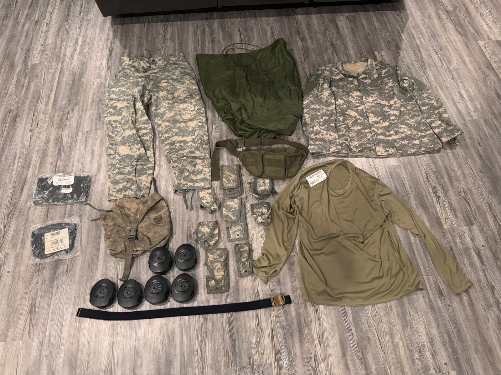 Lot of Imperfect USGI Military Surplus Items - OCP Multicam, ACU, USMC ...