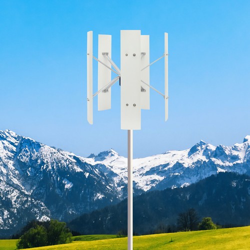 5-blade Wind Turbine Generator Vertical Axis Wind Turbine Generator ...