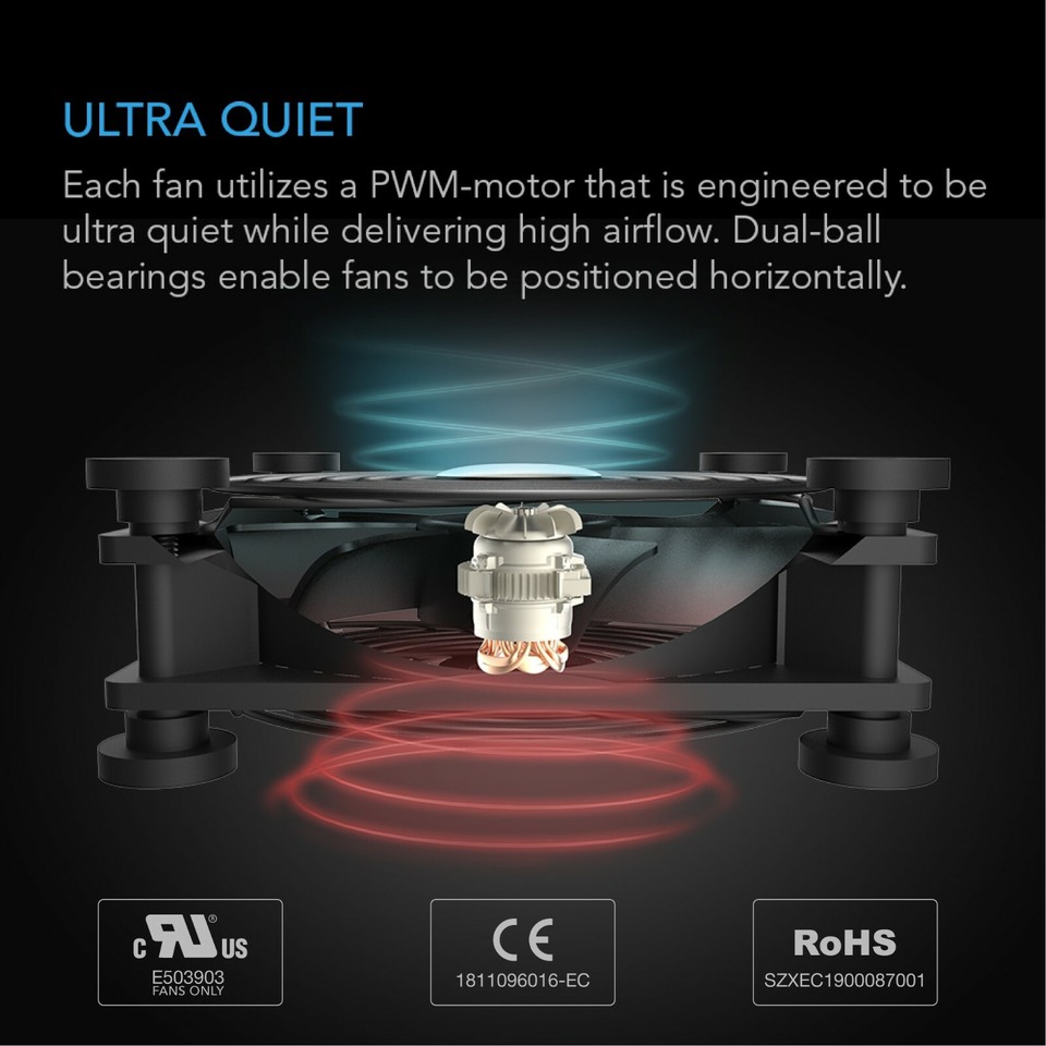 MULTIFAN S1, Quiet 80mm USB Cooling Fan for Receiver DVR Computer XBOX ...