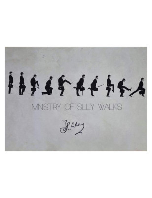 A3 Ministry Of Silly Walks Poster Signed by John Cleese 100% Authentic ...
