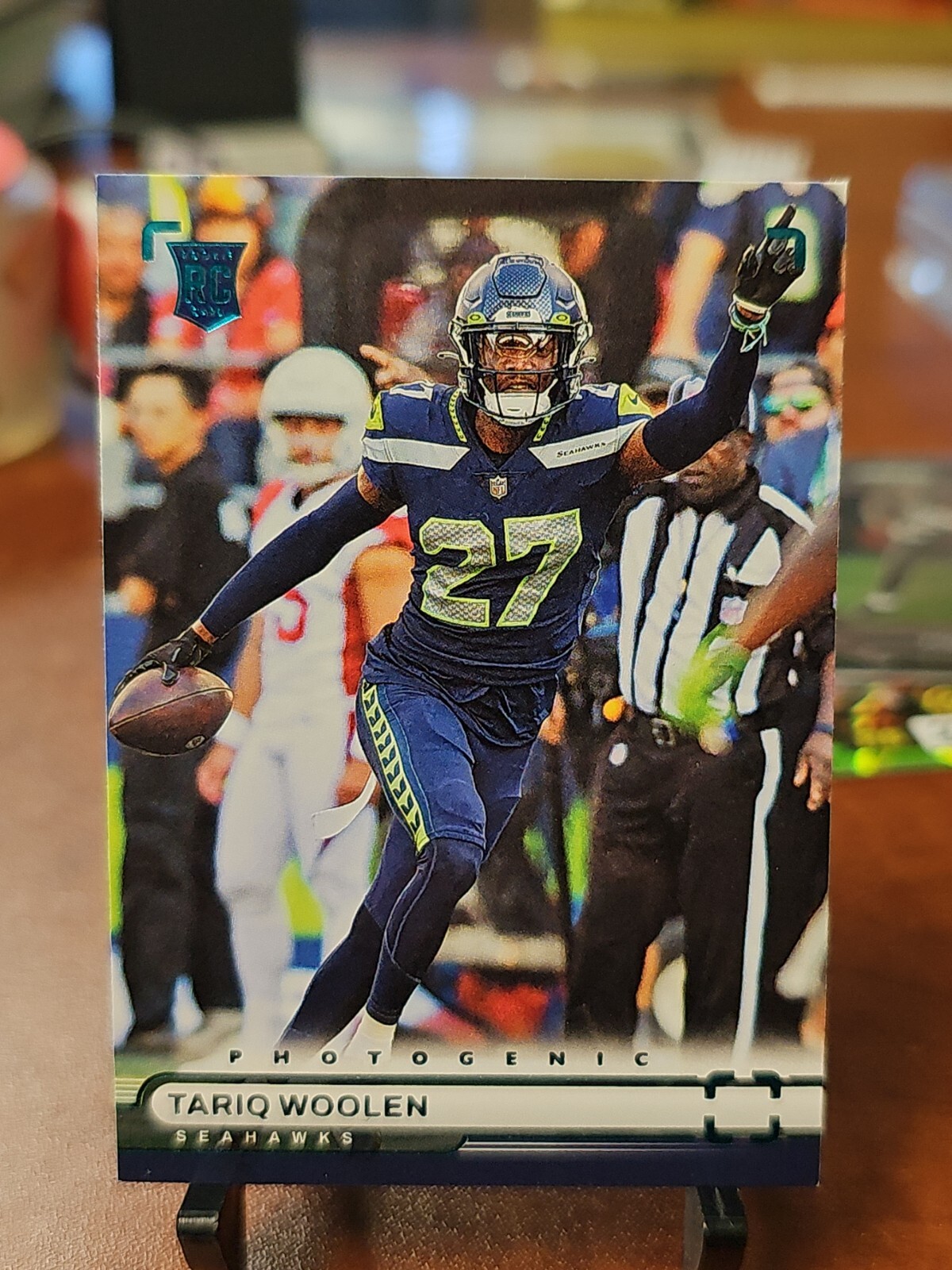2022 Panini Chronicles Photogenic Tariq Woolen Teal Rookie Seattle ...