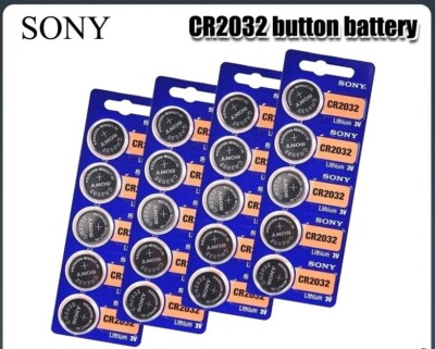 20 Sony CR2032 Lithium Coin Cell 2032 3V Battery Car Key Fobs Toys ...