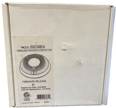 Brand New ADT SIXCOMBOA SiX Series 2-Way Wireless Smoke/Heat and Carbon ...