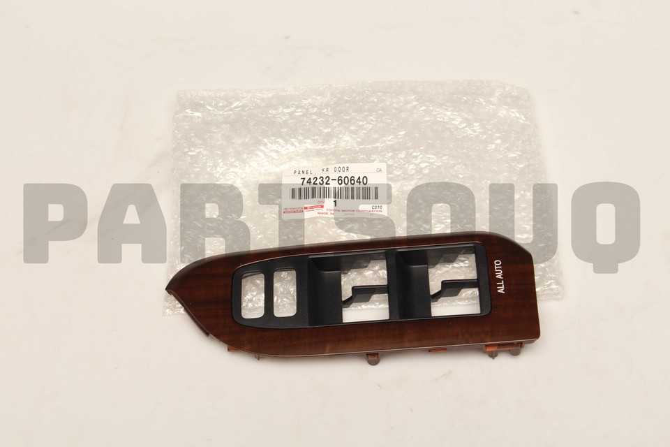 7423260640 Genuine Toyota PANEL, FRONT ARMREST BASE, UPPER LH 74232 ...