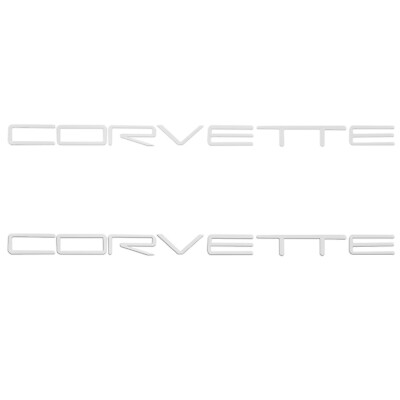 Acrylic Fuel Rail Cover Lettering Kit For 1992-1993 Corvette White | eBay