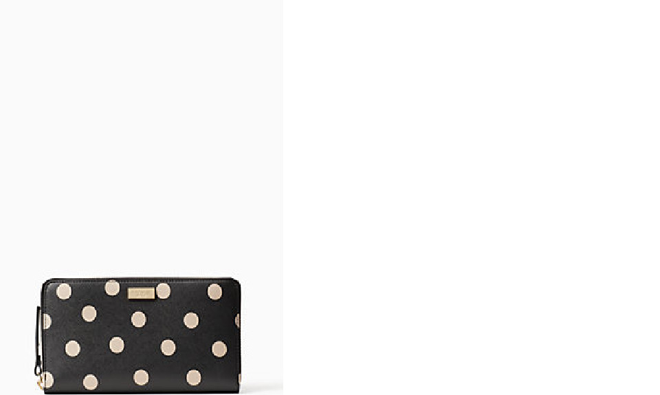 Kate Spade Wallet LACEY DOT zip bag Disney gift holiday party mom ...