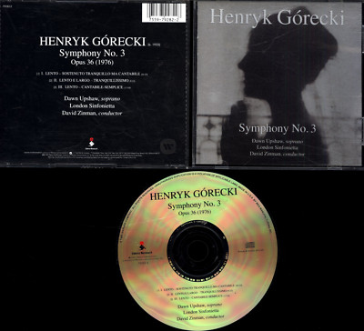 HENRYK GORECKI SYMPHONY NO. 3 LONDON SINFONIETTA DAVID ZINMAN CD | eBay